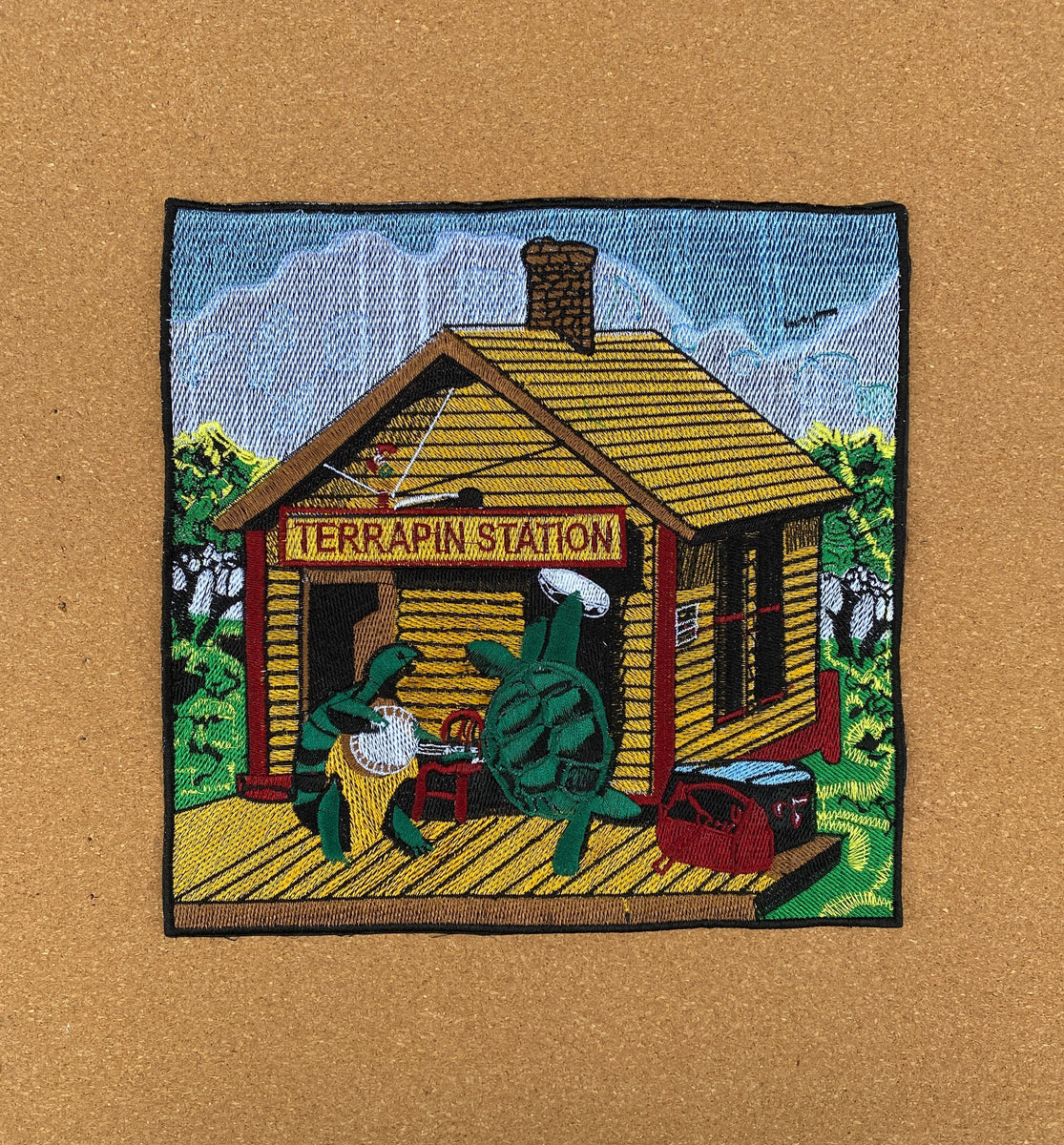 Grateful Dead Patch Terrapin Station - Turtles Large XL Hoodie Patch ...