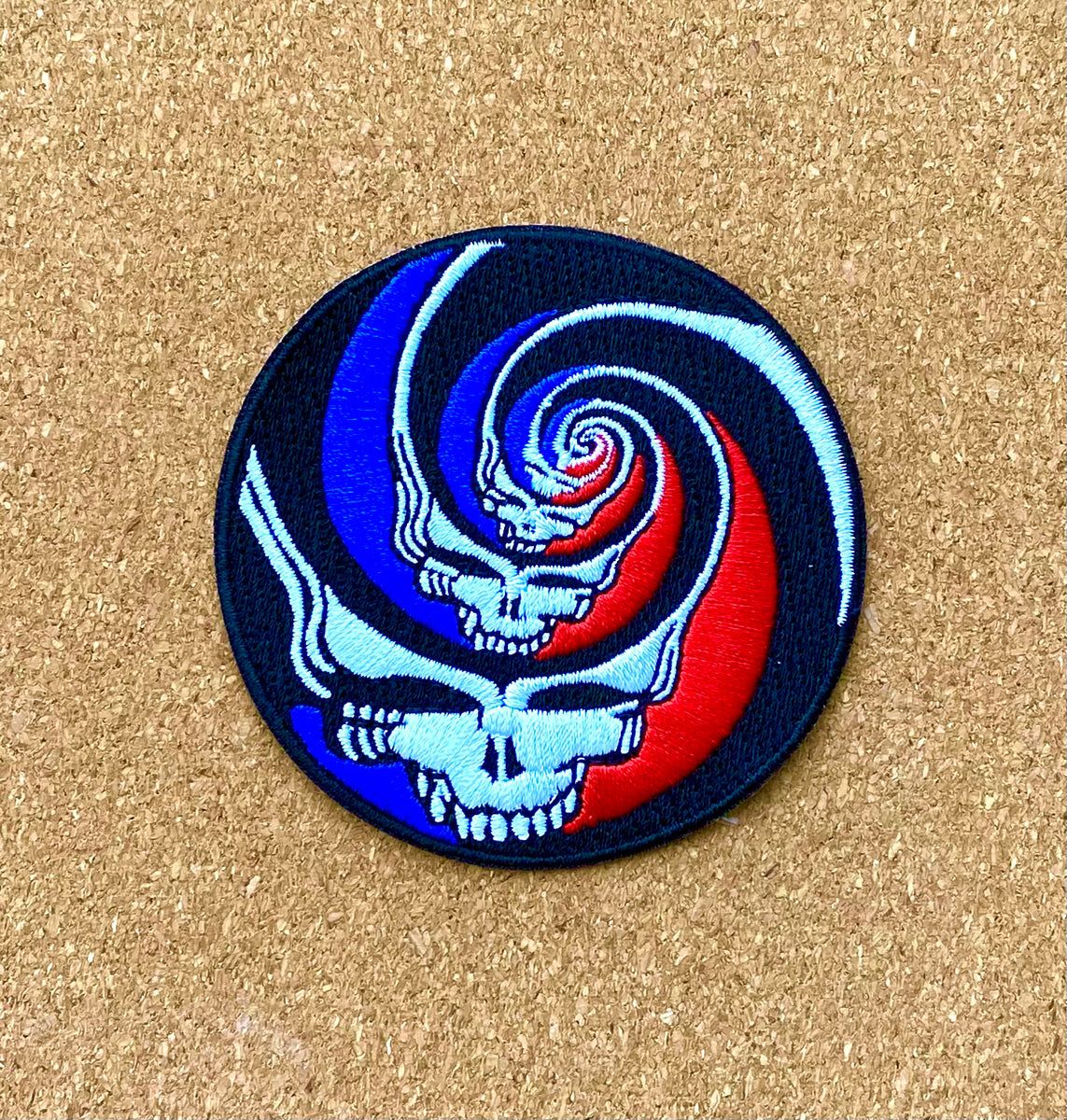 Grateful Dead Patch - Steal Your Face Swirl Skull Patches SYF Patch ...