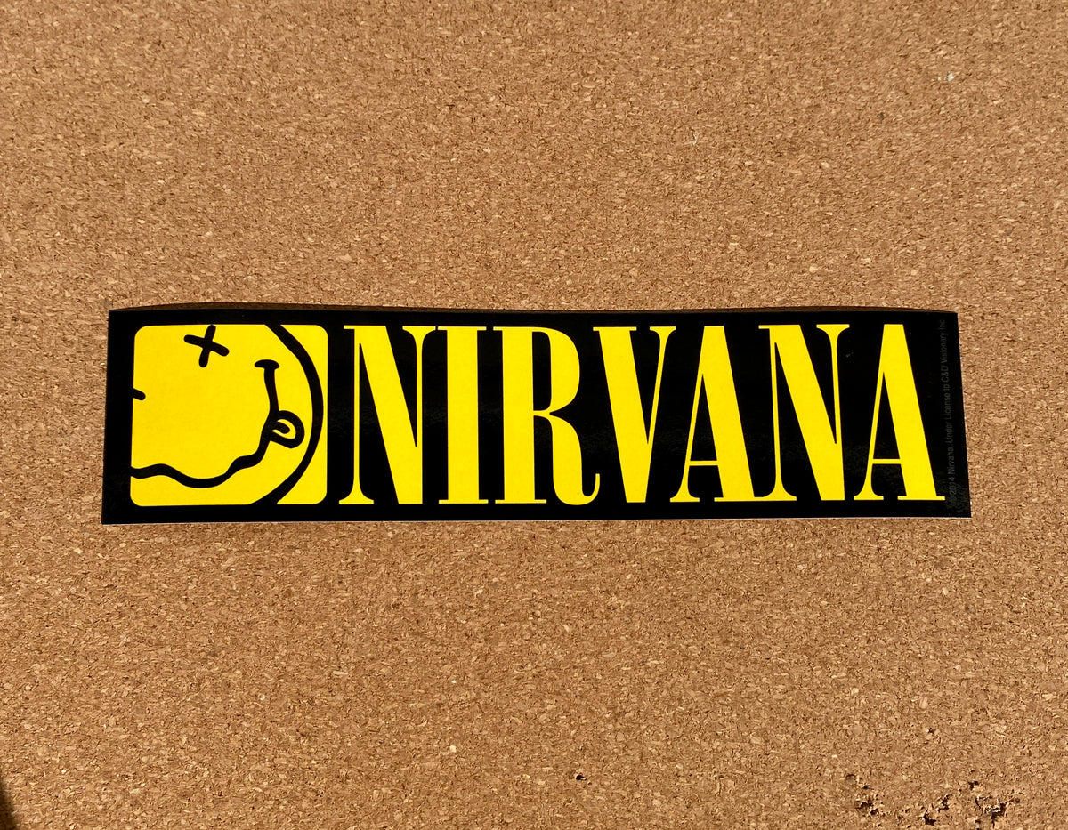 Nirvana Sticker - 2x5”- Nirvana Logo - Licensed Print Stickers - UV Vi ...